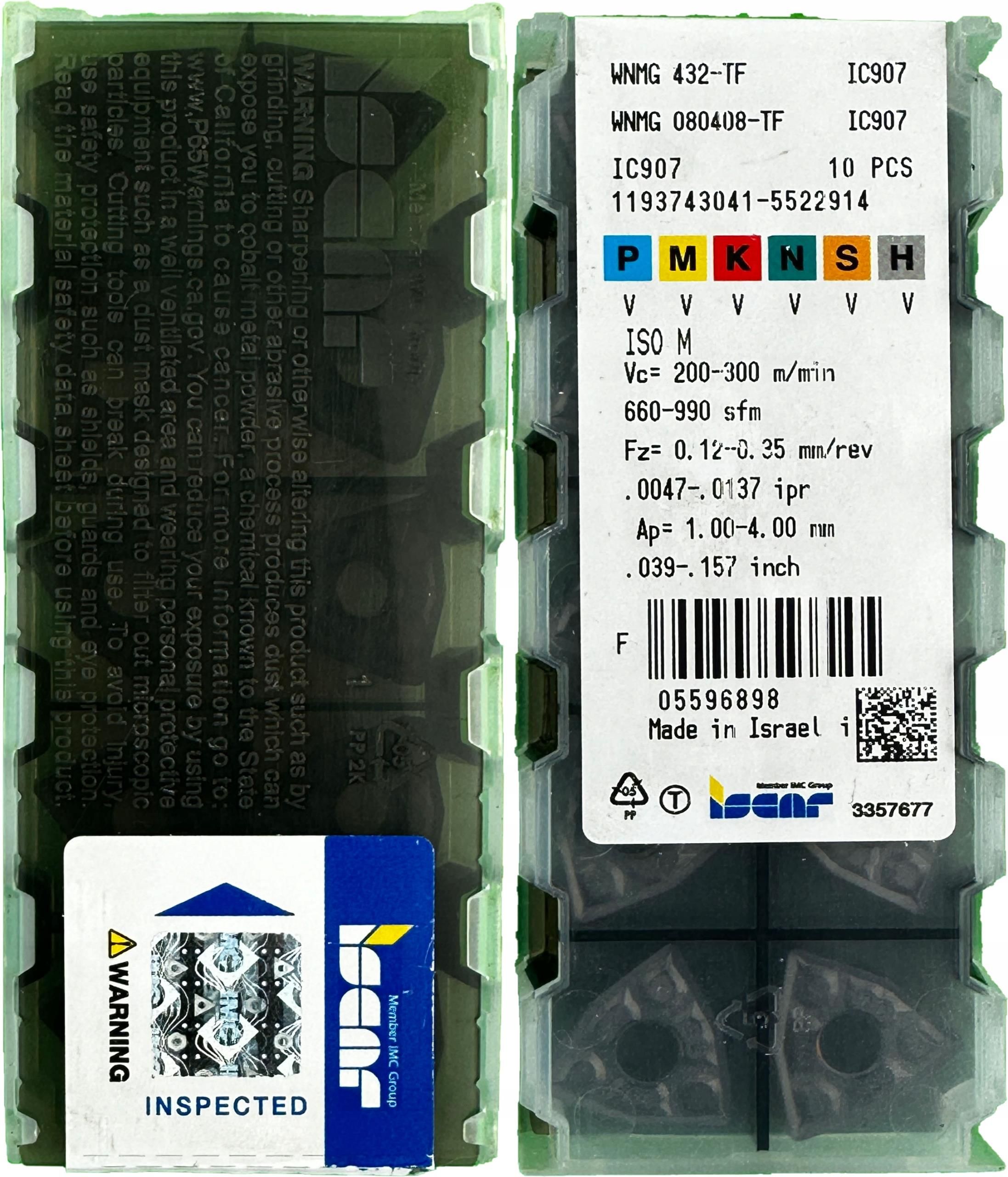 Iscar Płytki Wnmg 080408-TF IC907 1761467922 - Opinie i ceny na Ceneo.pl