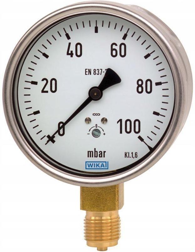 Wika 0-100mBAR (0-10kPa) G1/2'' Manometr puszkowy 100mm 612 20 100 kl 1,6 1761153256 - opinie i ...