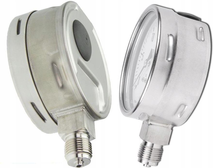 Akcesoria do narzędzi pneumatycznych Wika 0-10BAR manometr kwasowy 100mm G1/2'' 232 50 100 kl 1 ...