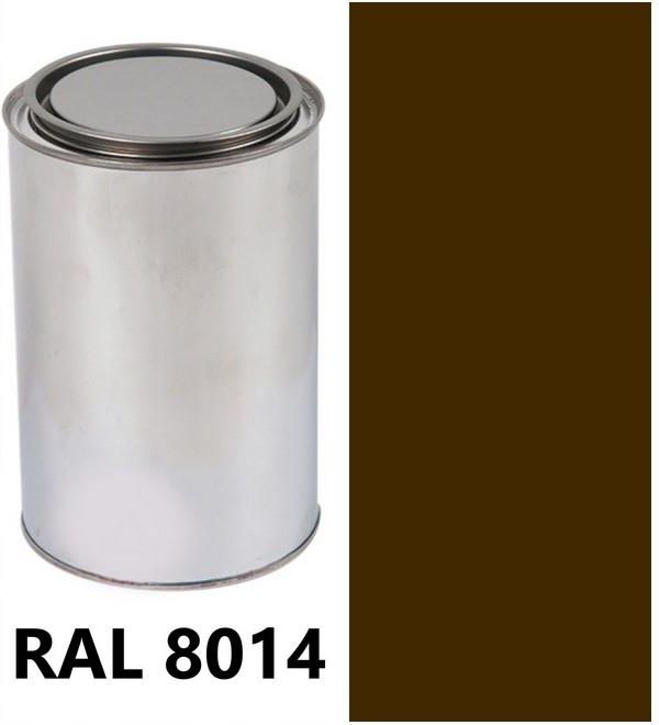 Farba Farba Alkidowa Ftalowa Emalia Lakier Ral 8014 Półpołysk Brąz ...