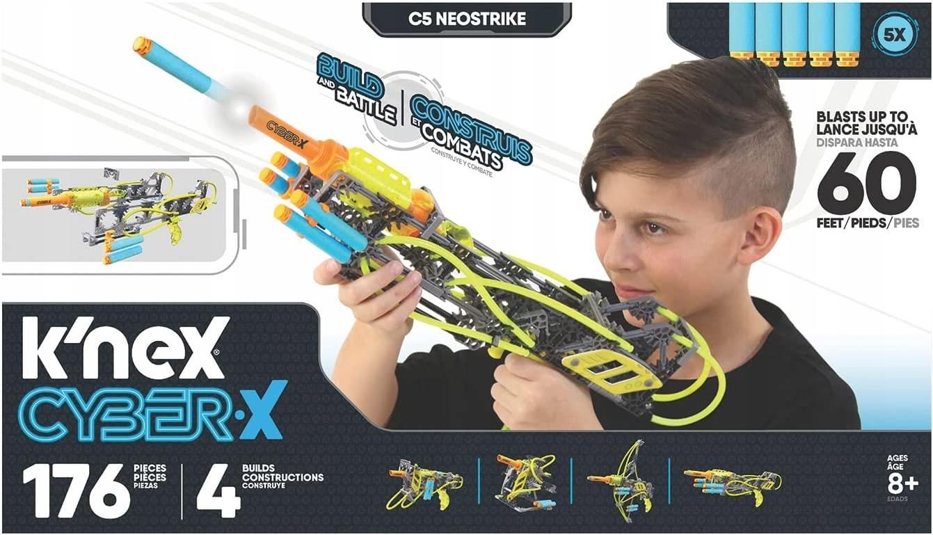 3 Pack Workout Tshirts K'NEX Cyber-X C5 Neostrike Building Set - Dart ...