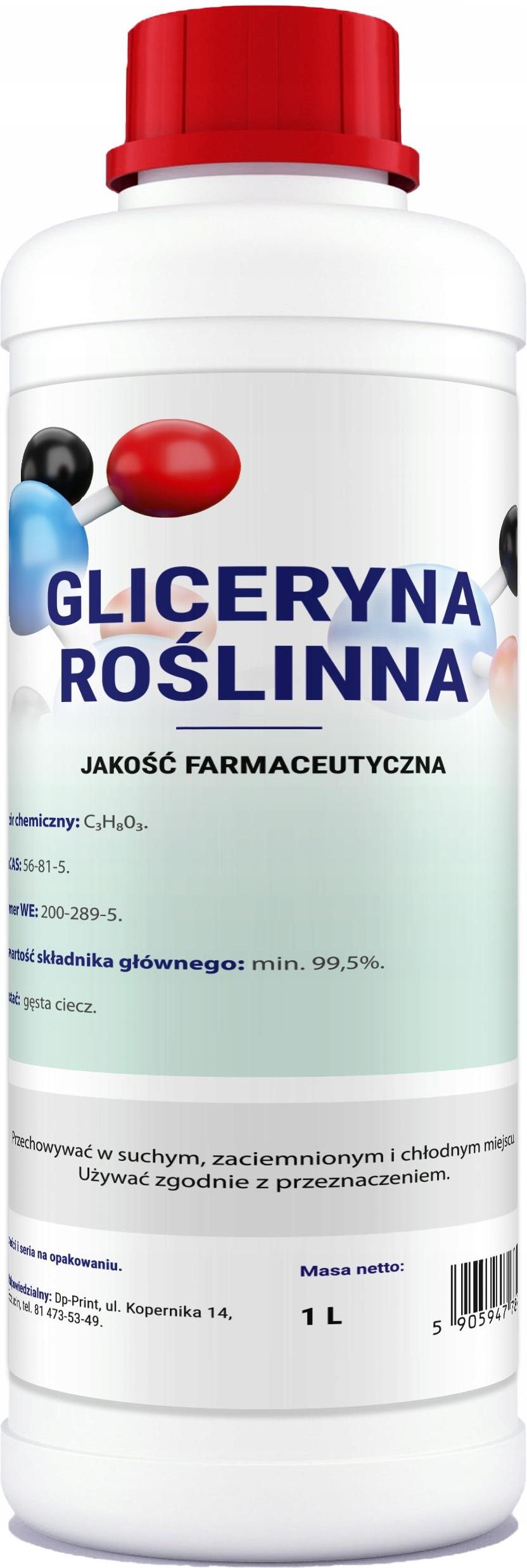 Gliceryna Rośl Farmaceutyczna 1L 1L - ceny i opinie - Ceneo.pl