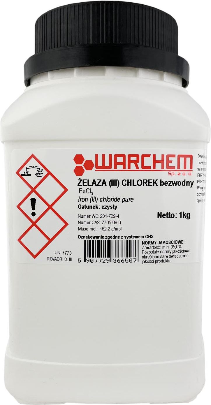 Warchem Chlorek Żelaza (III) Bezwodny Czysty 1Kg - ceny i opinie - Ceneo.pl