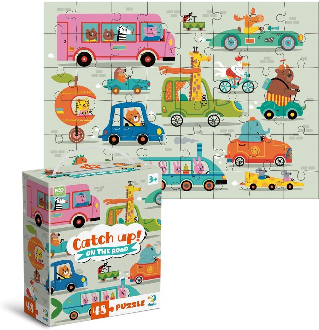 Dodo Puzzle 48El. Catch Up! On The Road - Ceny i opinie - Ceneo.pl