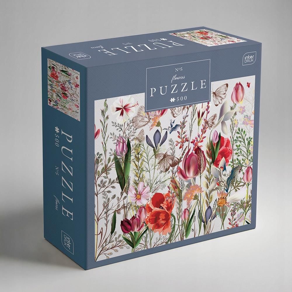 Interdruk Puzzle 500El. Flowers 5 Kwiaty - Ceny i opinie - Ceneo.pl