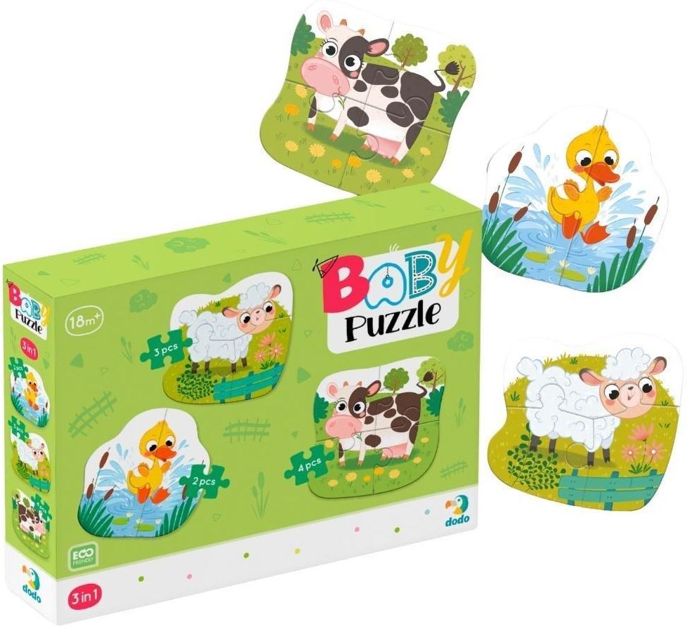 Dodo Puzzle 3W1 Wiejskie Zwierzęta - Ceny i opinie - Ceneo.pl
