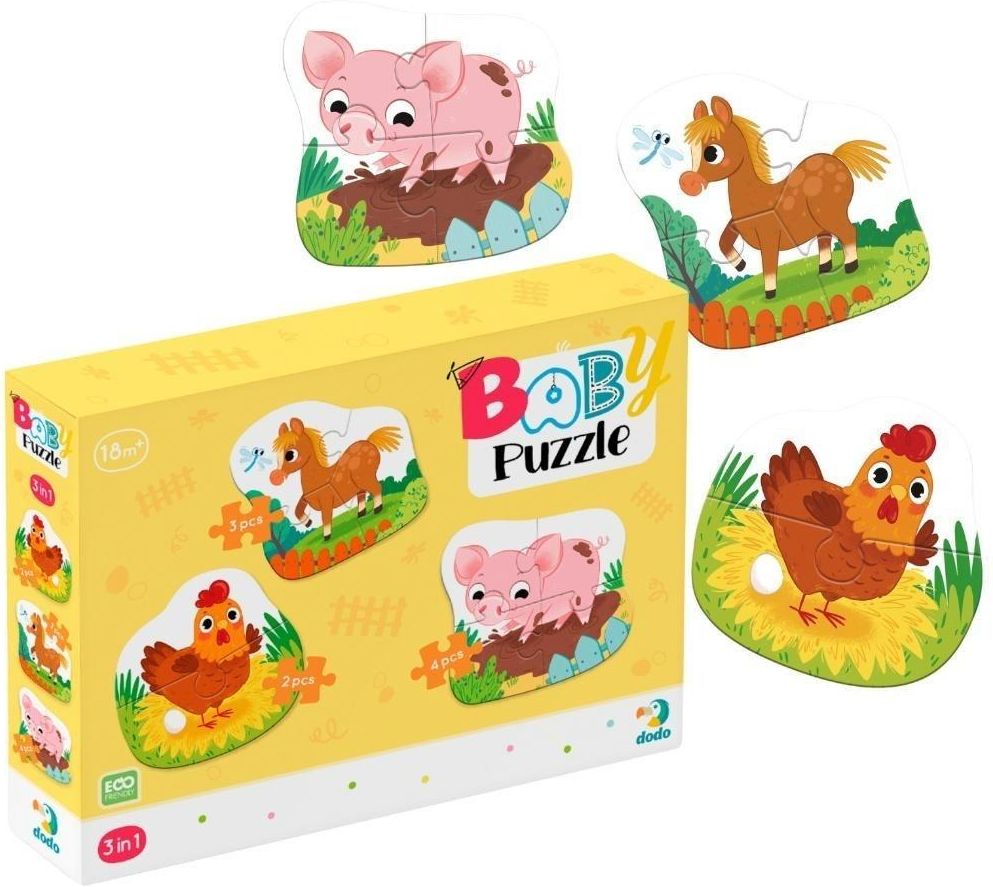 Dodo Puzzle 3W1 Dzień Na Farmie - Ceny i opinie - Ceneo.pl
