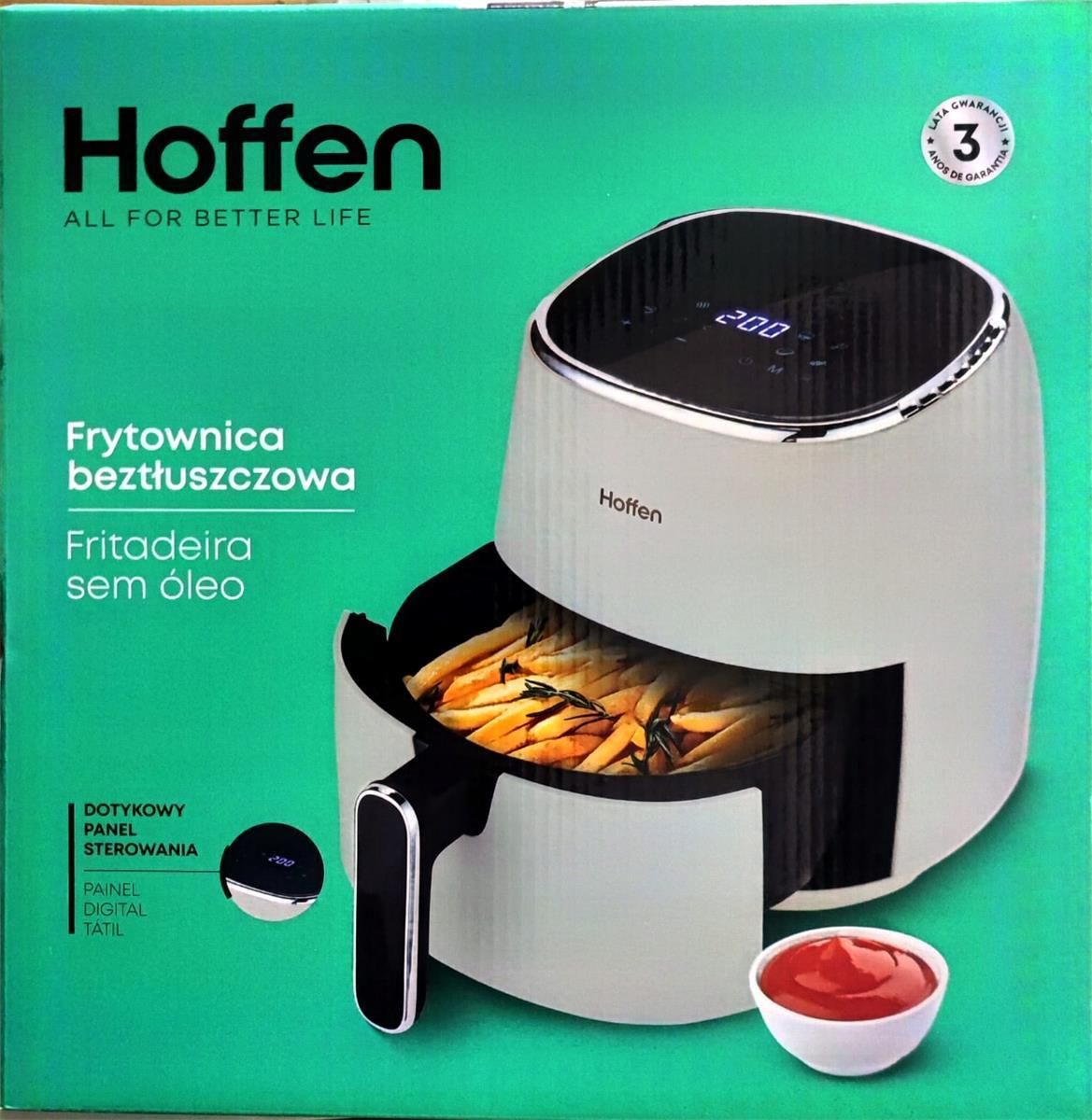 Frytkownica Hoffen Frytkownica Beztłuszczowa Af-4467-C 1500 W 5 L ...
