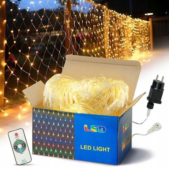 Allbag Siatka Led 3M X 2M Biała Ciepła Na Taras Krzewy Balkon ...