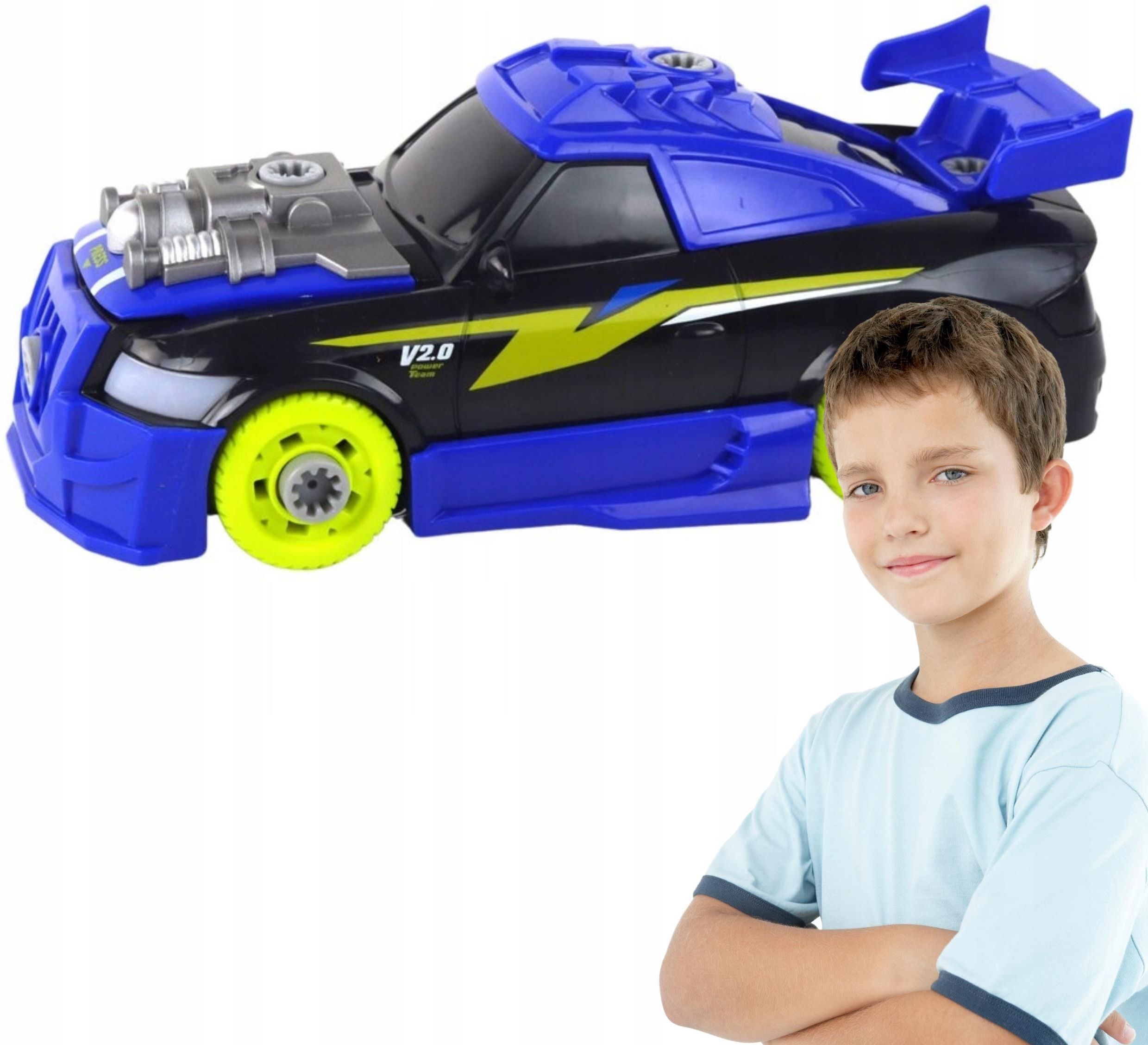 Leantoys Auto Wyścigowe Niebieskie Do Rozkręcania Skręcania Wiertarka ...