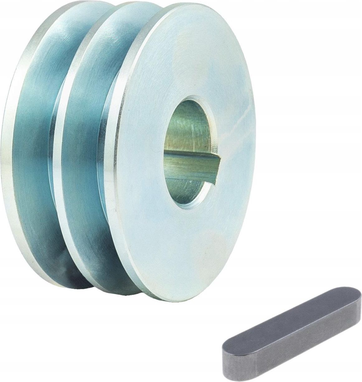 Koła koło pasowe szajba 2 paski 2x 13mm Ha fi 60 otwór 25 mm wpust ...