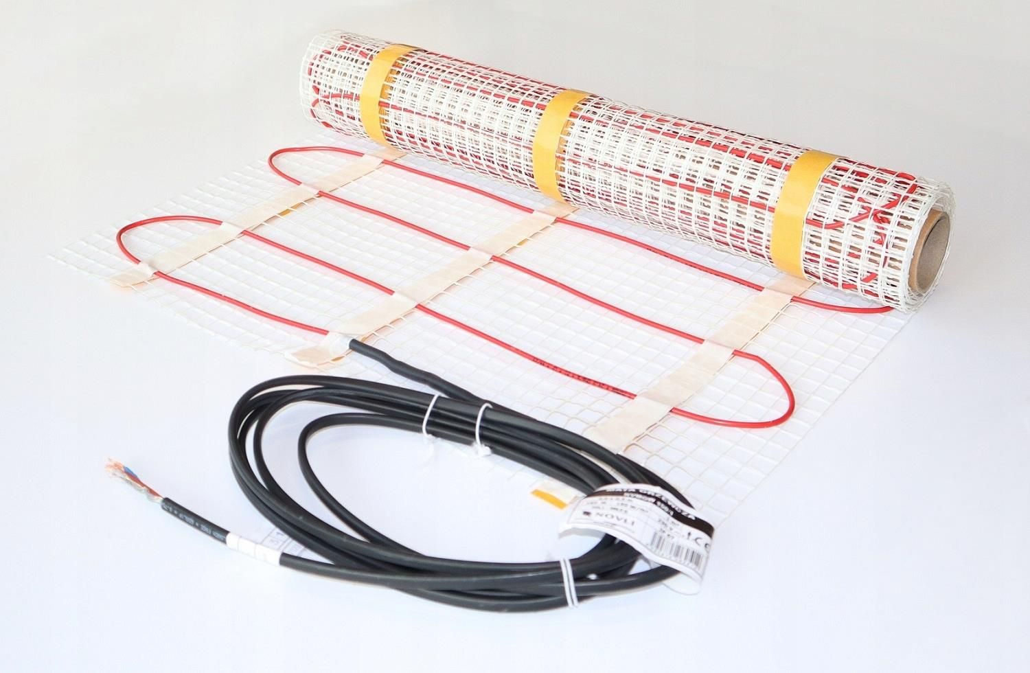Ogrzewanie podłogowe Novli Mata grzejna grzewcza pod płytki zestaw NVMGW150 NVT65 WiFi 3,5m2 ...