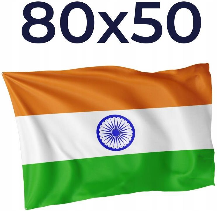Flaga Indii 80X50Cm Indie - Ceny i opinie - Ceneo.pl