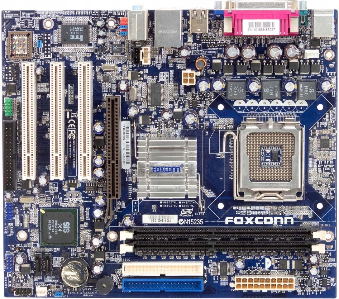 Podzespoły do laptopa Foxconn 661FX7MJ-RSH Socket LGA775 Ddr Agp Pci ...