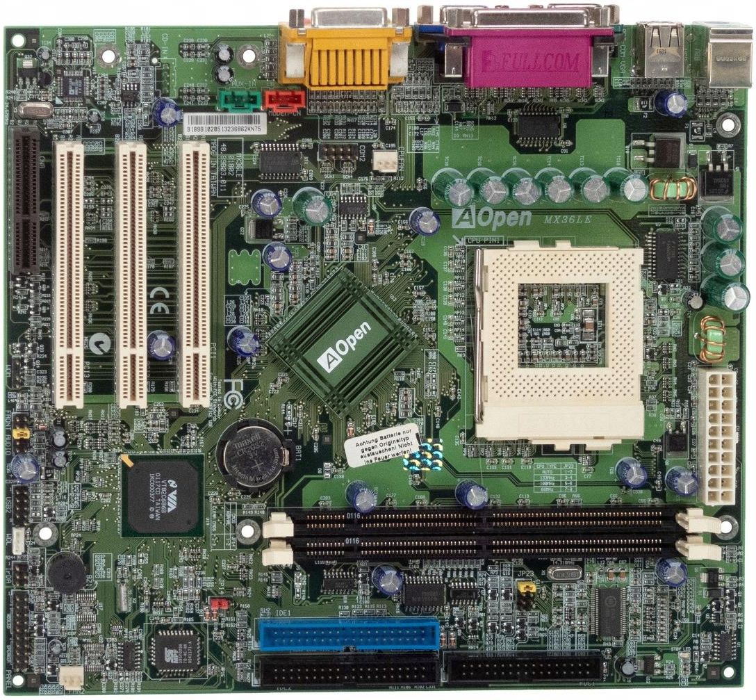 Podzespoły do laptopa Aopen Motherboard Socket 370 Sdram microATX ...