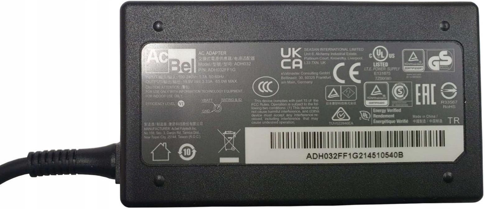 Zasilacz do laptopa Acbel 65W zasilający do Hp Envy X2 Stream 11-D008TU ...
