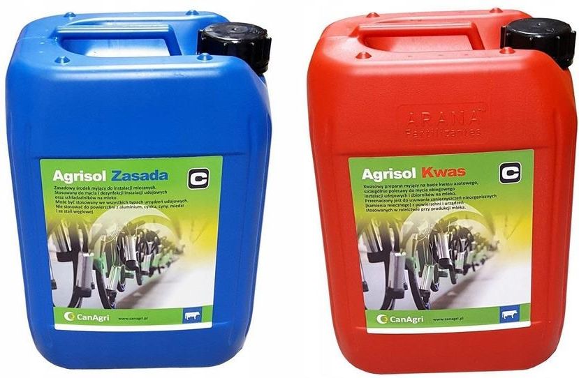 Agrisol Zasada 10Kg I Kwas 10Kg Środek Do Mycia Dojarek - ceny i opinie ...