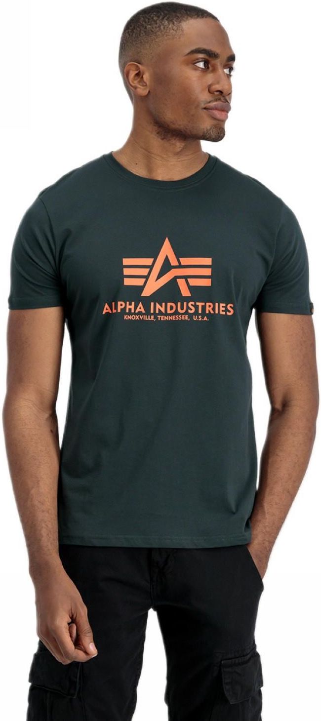 Koszulki Alpha Industries Basic 2 Pack 106524 663 Czarna Dark Petrol M ...