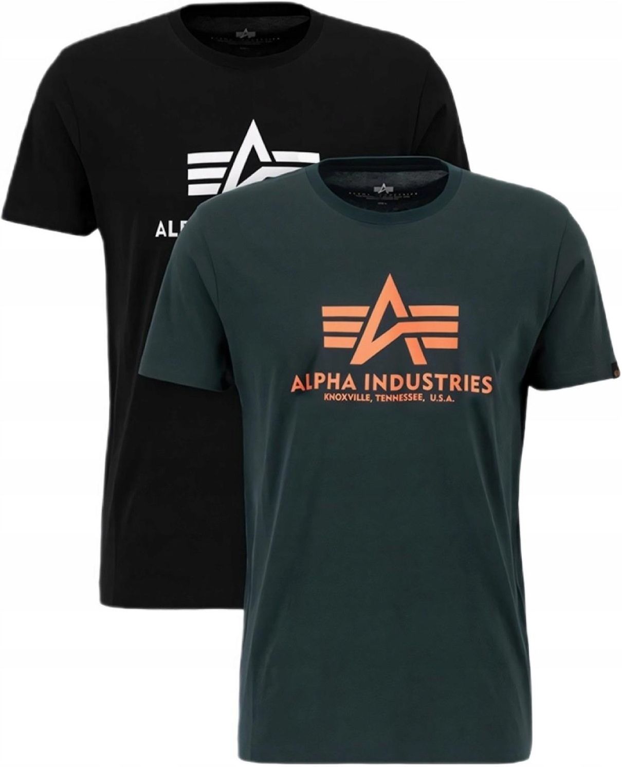 Koszulki Alpha Industries Basic 2 Pack 106524 663 Czarna Dark Petrol M - Ceny i opinie - Ceneo.pl