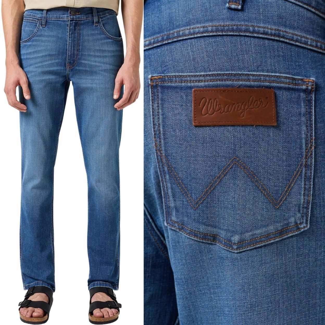 Wrangler Regular Fit Boone Elastyczne Proste Spodnie Jeansowe W40 L32 - Ceny i opinie - Ceneo.pl
