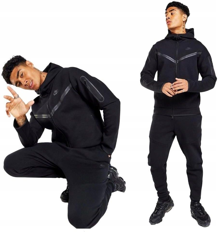 Nike Tech Fleece komplet Bluza Spodnie dres męski Bawełna sportowy ...