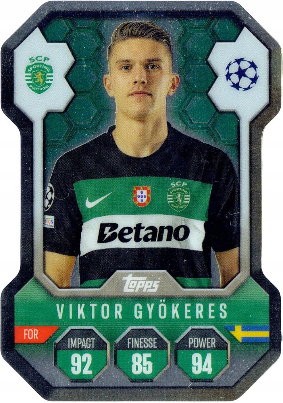 Topps Match Attax 2024-2025 Chrome Pro Elite Shield Sh8 Gyokeres Sporting - Ceny i opinie - Ceneo.pl