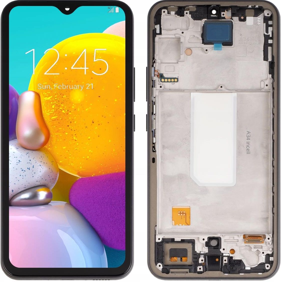 Podzespoły do telefonu Sam Wyświetlacz Lcd Ekran Do Samsung A34 5G ...