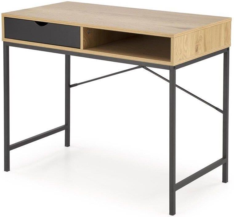 Intesi Biurko Bocka Naturalny/Czarny - Ceny i opinie - Ceneo.pl