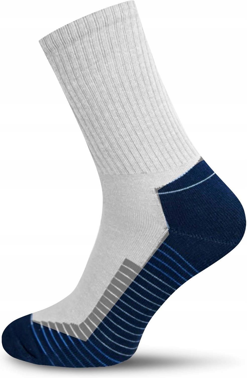 Sportowe Skarpety męskie ze wzmocnieniem Frotte ciepłe czarne Milena ...