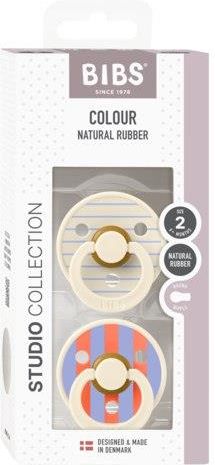 Bibs Studio Colour 2-Pack Pin Ivory & Hush M Kauczuk Hevea - Ceny i ...