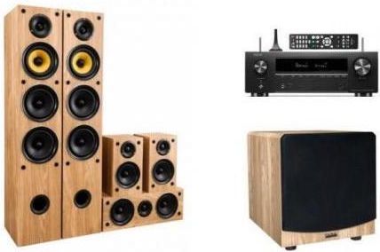 Kino domowe DENON AVR-X1700h + TAGA HARMONY TAV-506 + TSW-80 oak ...