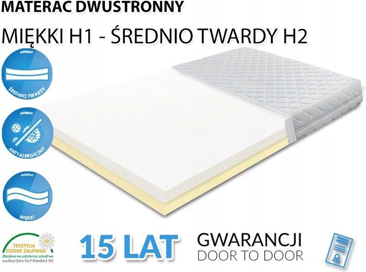 Materac Dwie Twardości Materac Dziecięcy Pianka 70X120 Piankowe ...