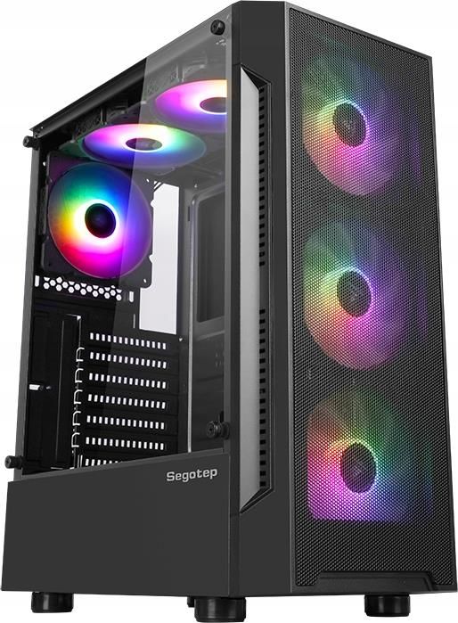 Obudowa komputerowa Segotep Atx Usb 3.0 Mesh Piwnica Gaming 1x ...