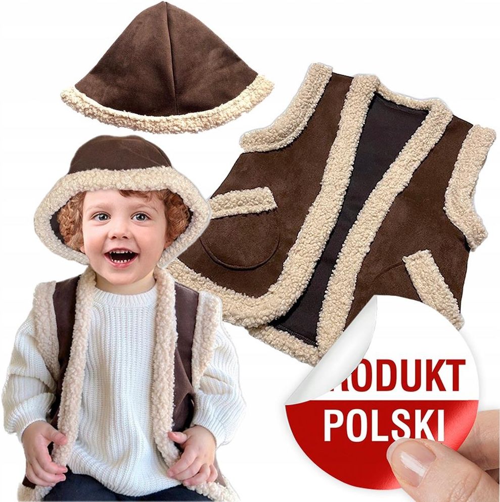 Balovelove Strój Pastuszek Kamizelka Czapka 134 140 Jasełka Naklejka - Ceny i opinie - Ceneo.pl