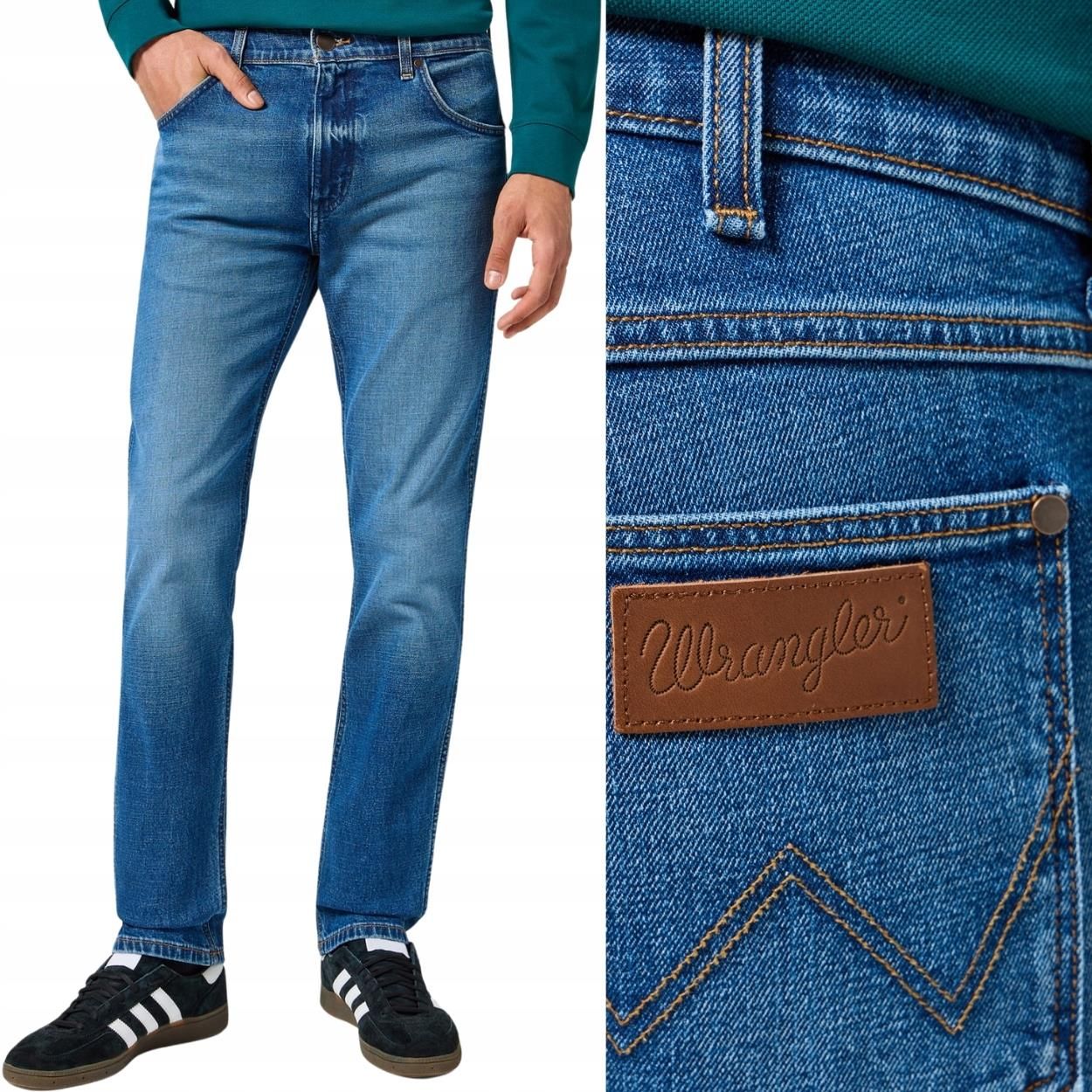 Wrangler Greensboro Raindrop Proste Spodnie Jeansowe Ciemny DżINS W30 L30 - Ceny i opinie - Ceneo.pl