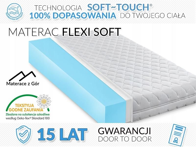 Materac Materace Polskie 100x190 Polski Materac Dla Dziecka Miękki H1 ...