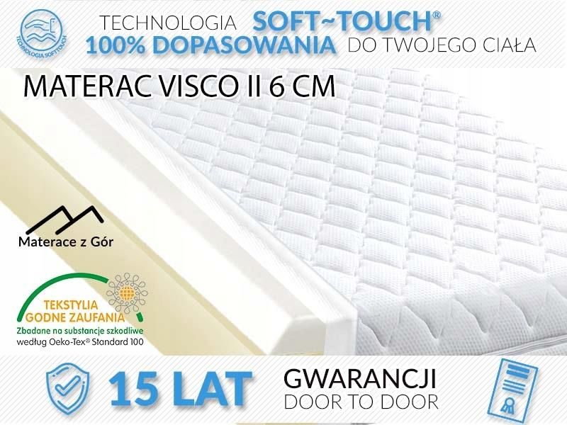 Materac Materace Z Gór H2 160x200 solidny materac ortopedyczny memory ...