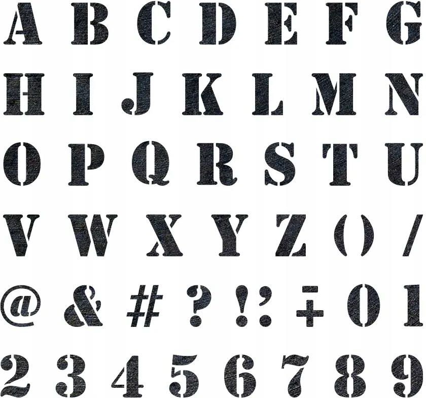 Decorello Litery I Cyfry Stencil 44 Szablony - opinie i ceny na Ceneo.pl