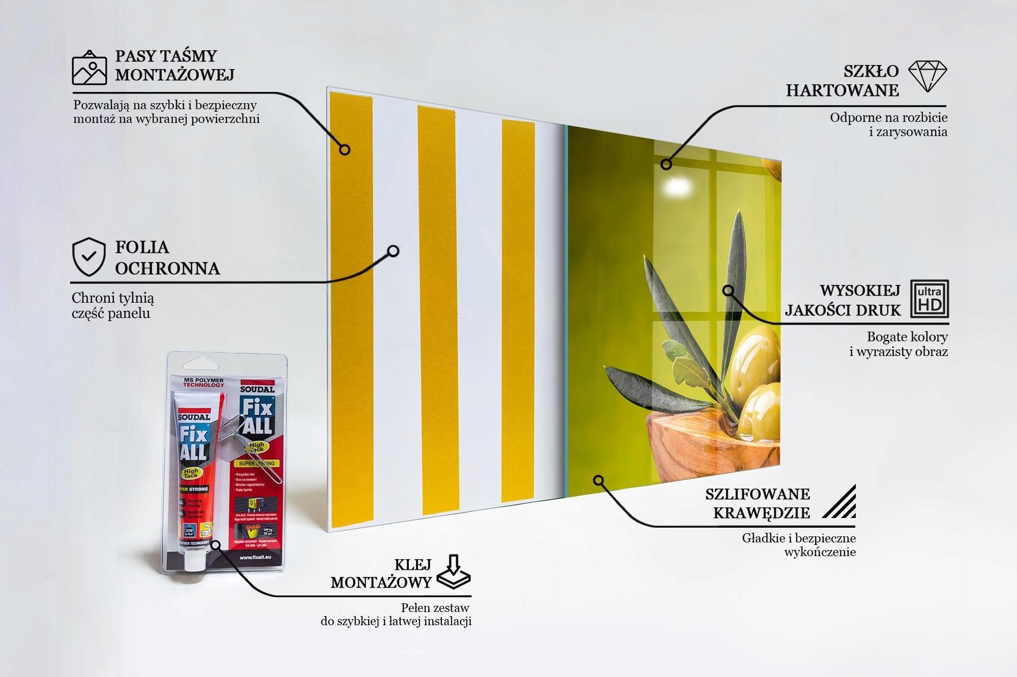 Wallfluent Lacobel Kuchenny Zielone Świeże Oliwki 100x50 - opinie i ...