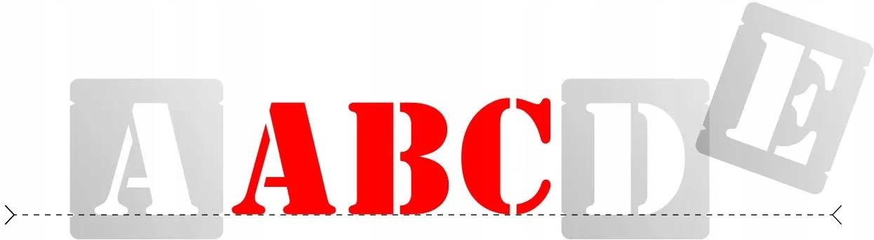 Decorello Litery I Cyfry Stencil 44 Szablony - opinie i ceny na Ceneo.pl