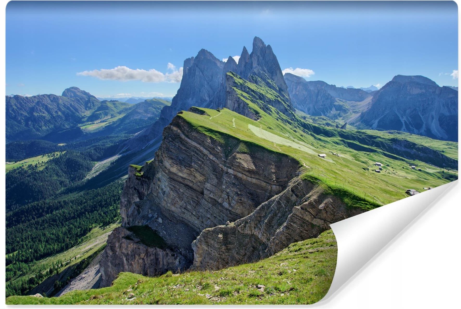 Wallepic Fototapeta Ścienna Góry Pejzaż Dolomity 3D 270x180 - Opinie i ...