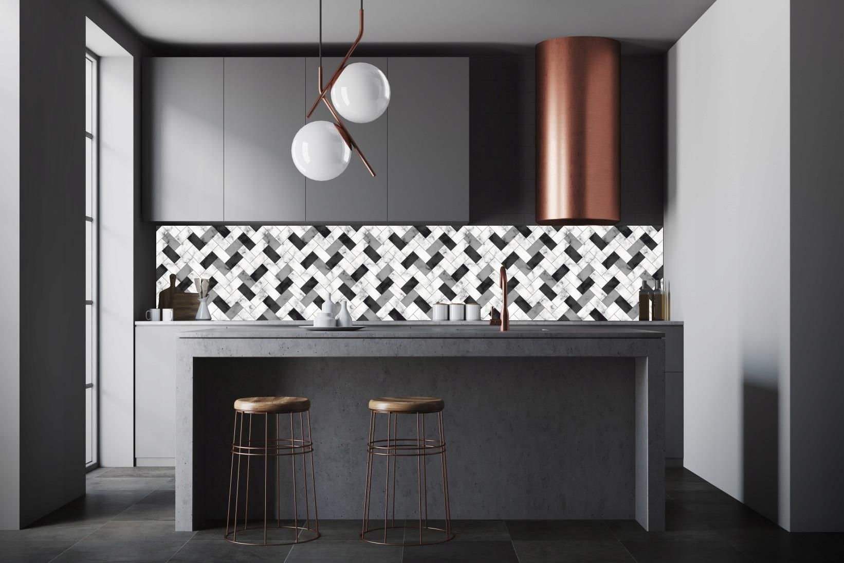 Eobraz Samoprzylepna Fototapeta Kuchenna Kamienna Jodełka - Opinie i ...