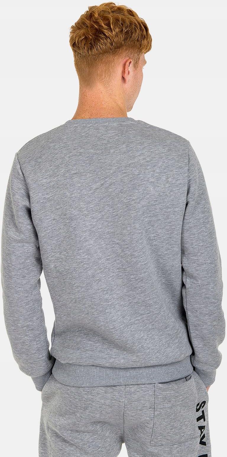 Bluza Męska Wkładana Przez Głowę Bez Kaptura Bawełniana Szara XL - Ceny ...