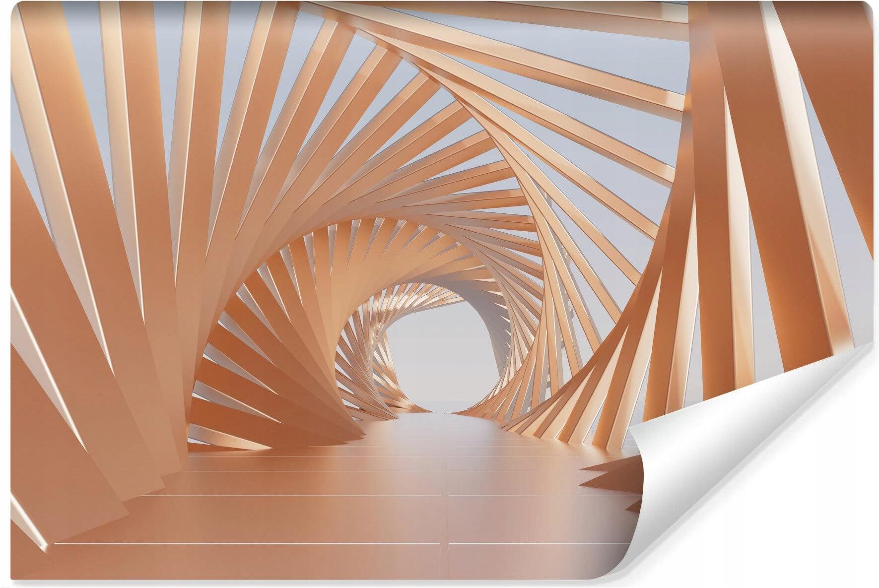 Prineo Fototapeta Do Biura Abstrakcyjny Tunel Efekt 3D Nowoczesny Wzór ...