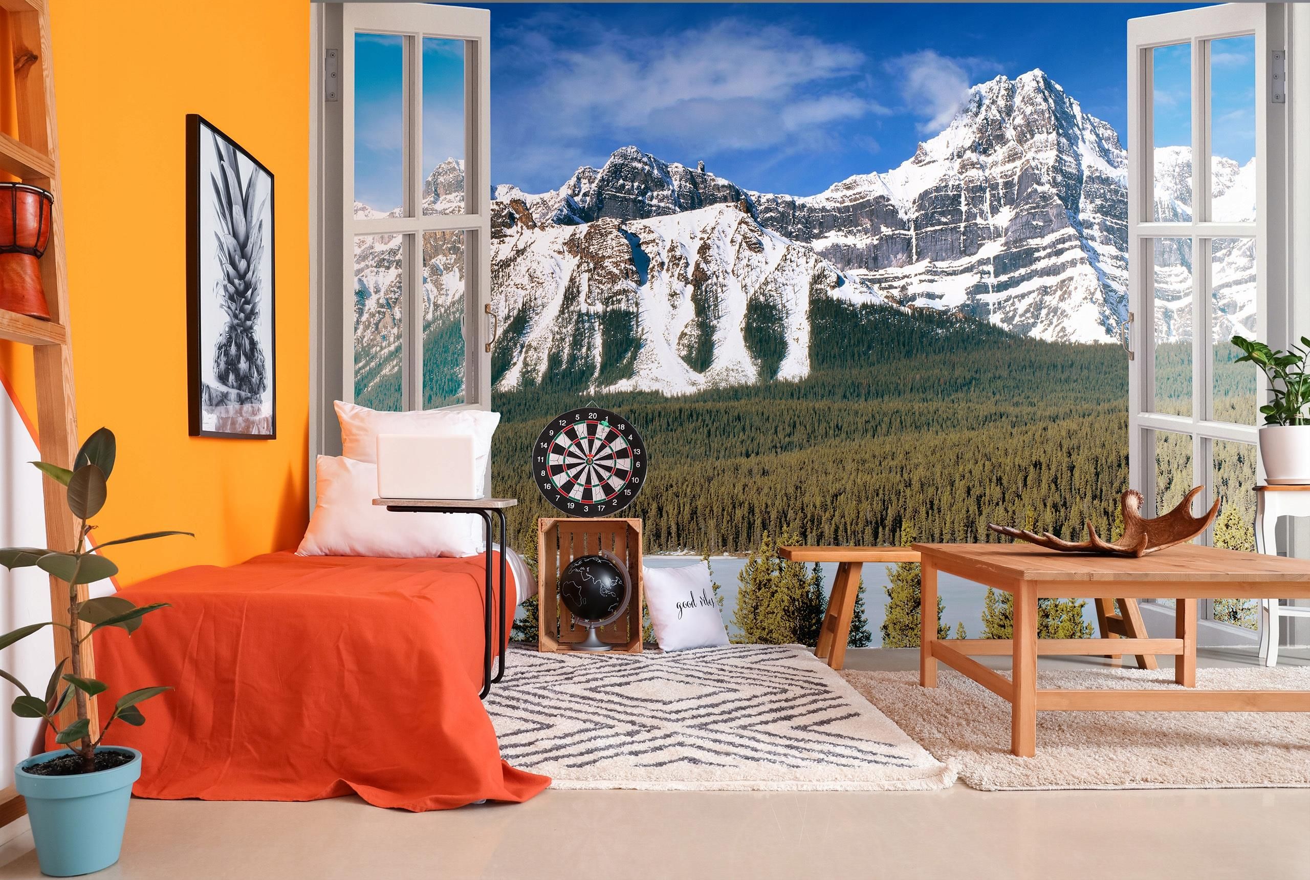 Prineo Fototapeta Do Sypialni Widok Z Okna Krajobraz Góry Natura Efekt 3D 180x120 - Opinie i ...