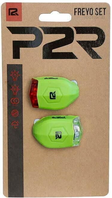 P2R Zestaw Lampek Rowerowych Led Freyo Zielone - Ceny i opinie - Ceneo.pl