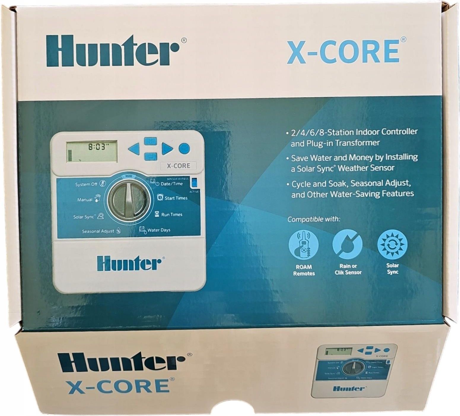 Do nawadniania ogrodu Hunter Sterownik Nawadniania 4 Sekcje X-Core Xc-401I-E Wewnętrzny Wydajny ...