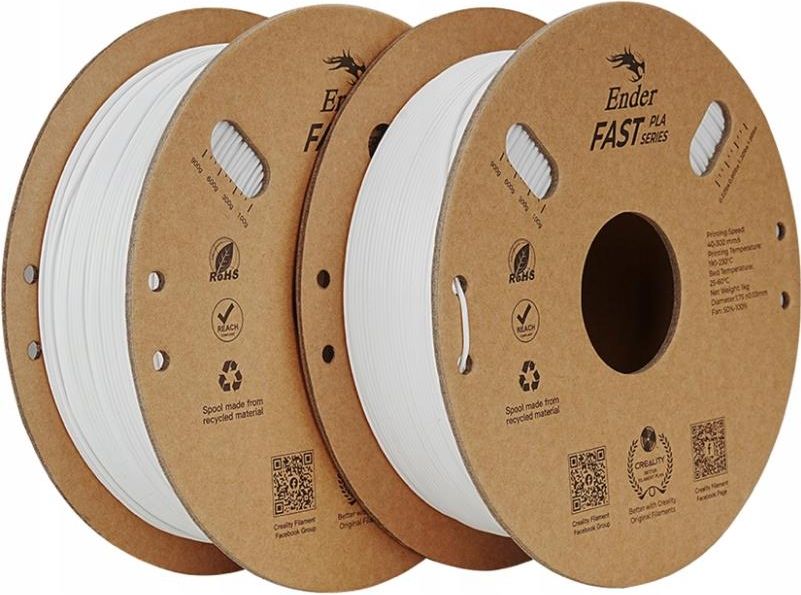 Filament Creality Filament Ender Fast Pla Biały 2-PAK 2KG 300 mm/s ...