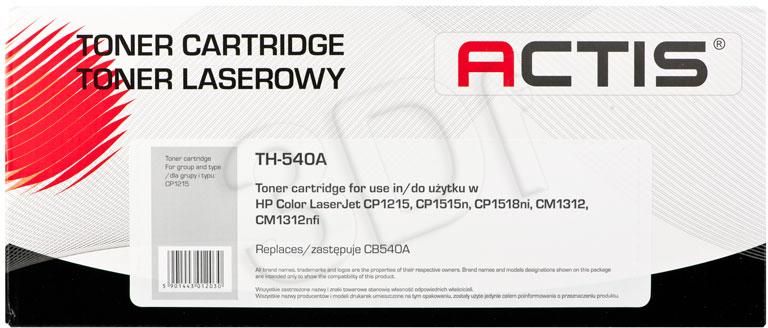 Actis HP 540A CB540A toner black new (TH-540A) - Opinie i ceny na Ceneo.pl