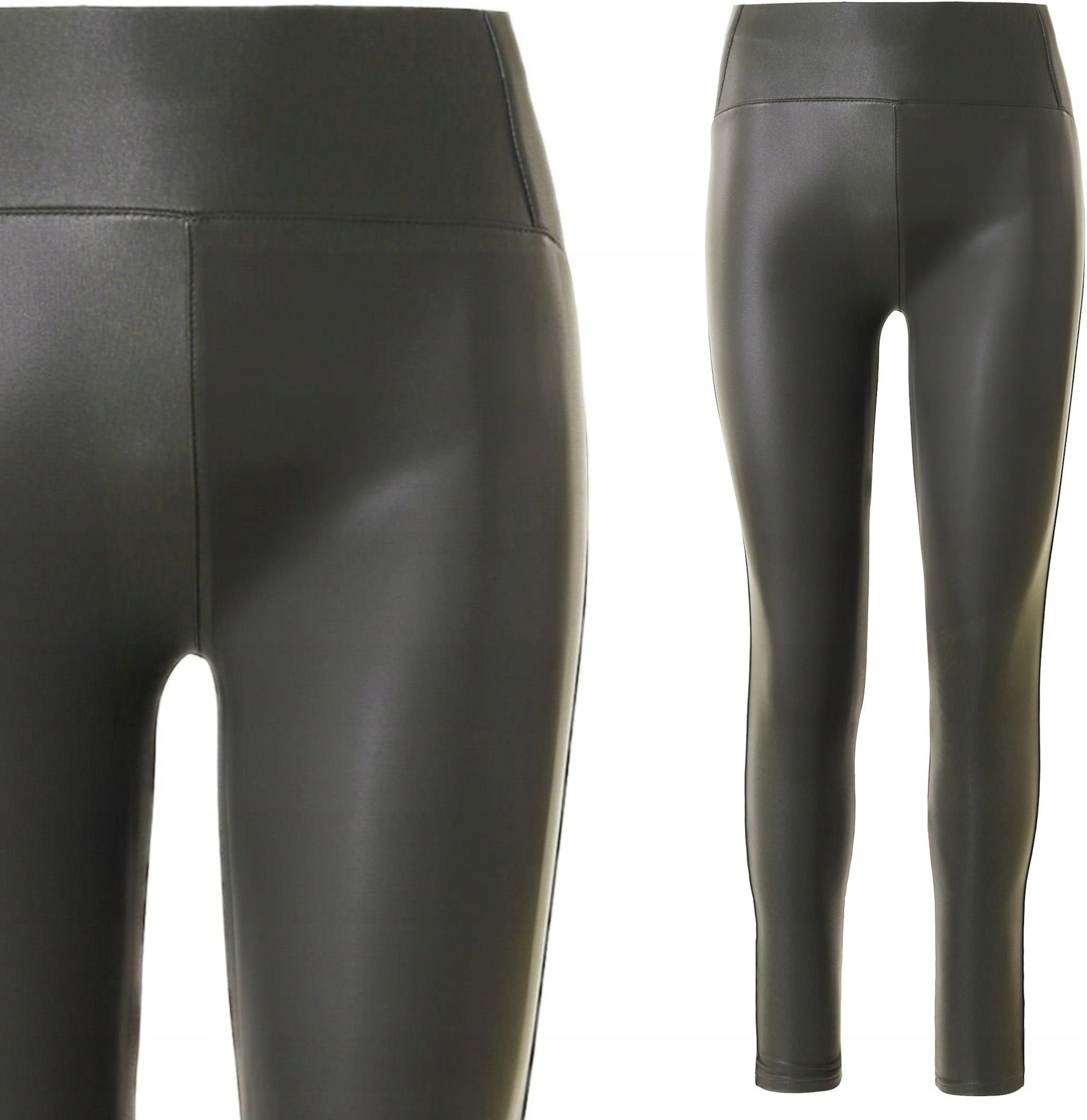 Legginsy Damskie Getry W Imitujące Skórę Wysoki Stan Moraj L - Ceny i ...